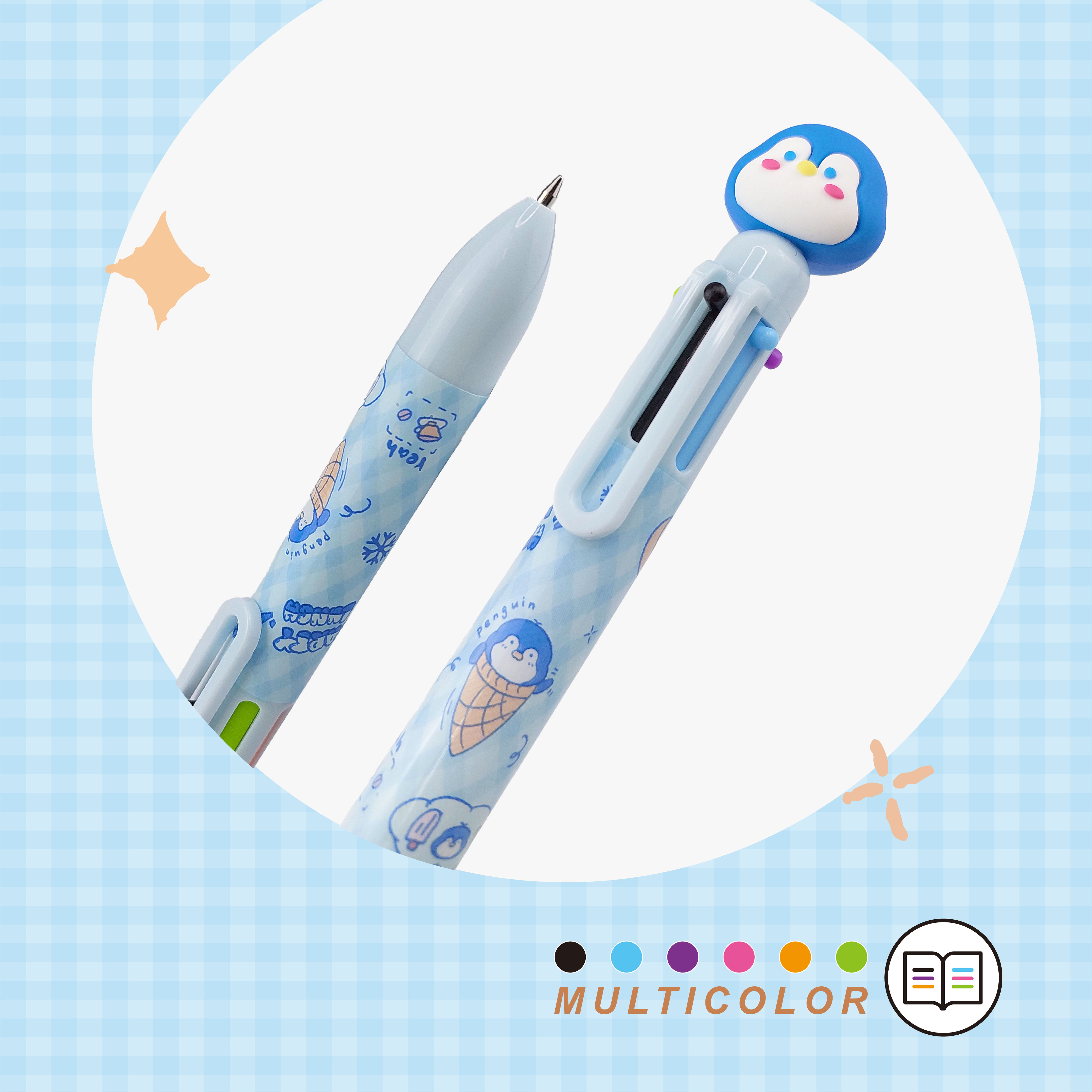 M&G MULTICOLOR B/POINT PEN 0.7 ( 6 COLOURS )