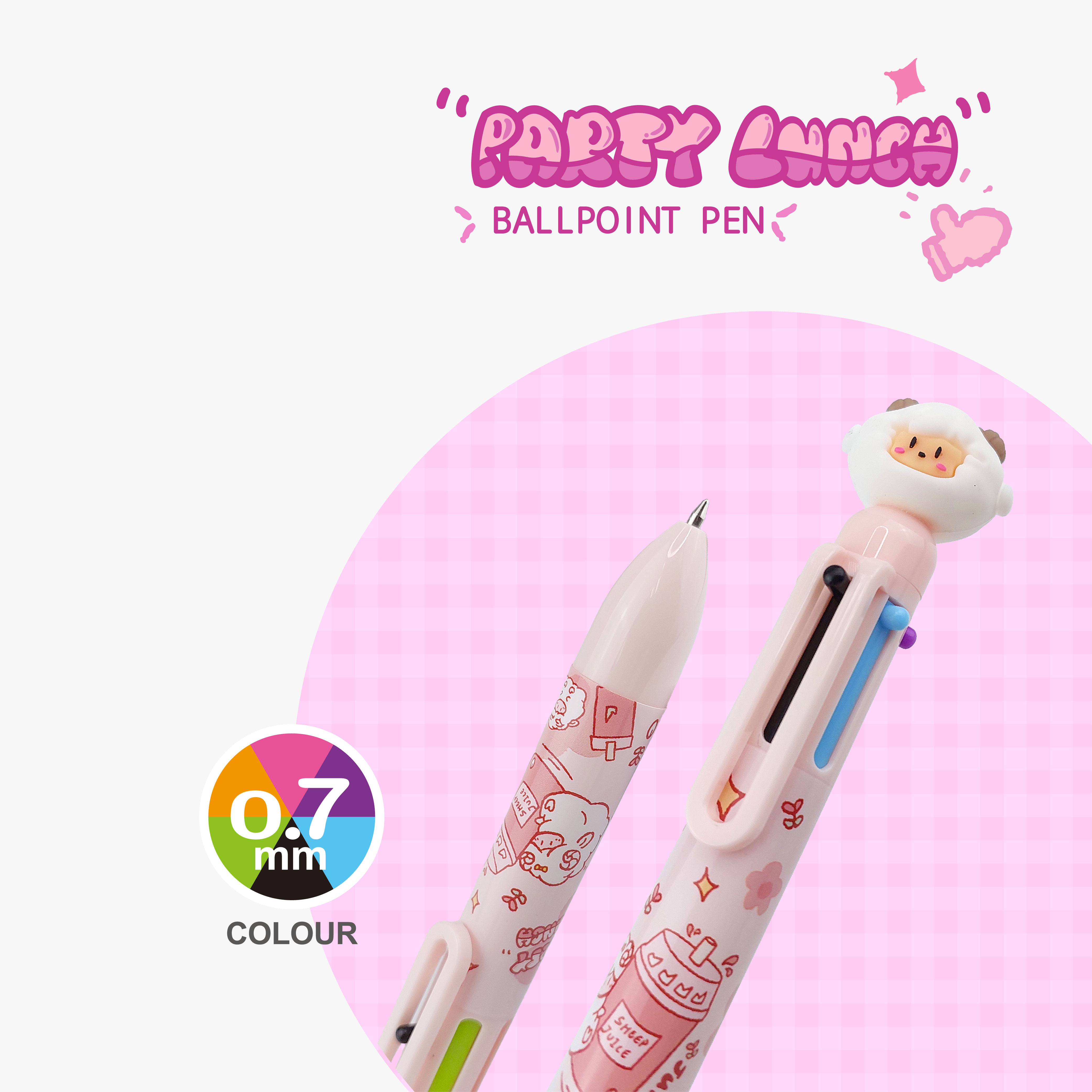 M&G MULTICOLOR B/POINT PEN 0.7 ( 6 COLOURS )