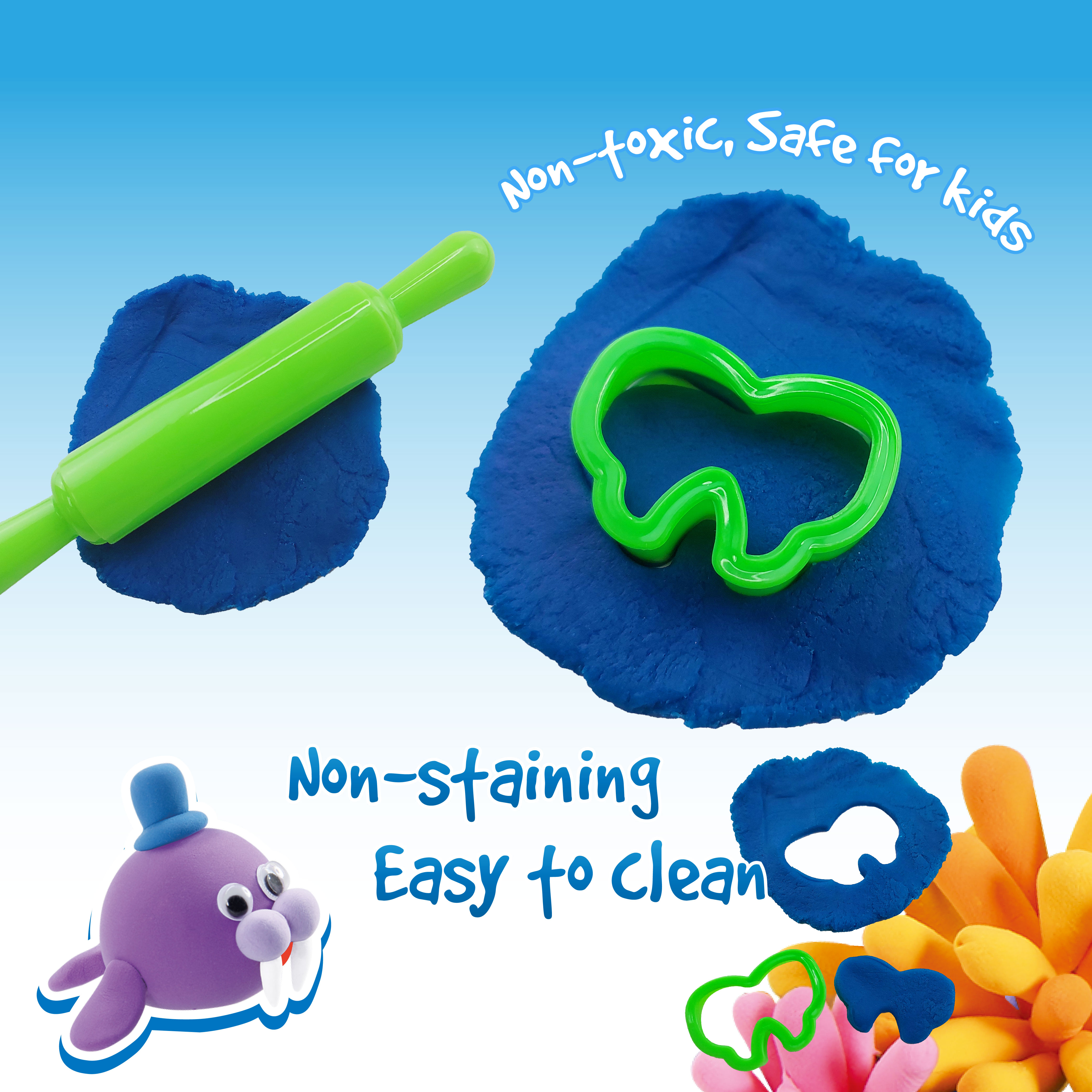 M&G PLAY DOUGH SET FOR KIDS ( 12 COLOURS / BLISTER CARD )